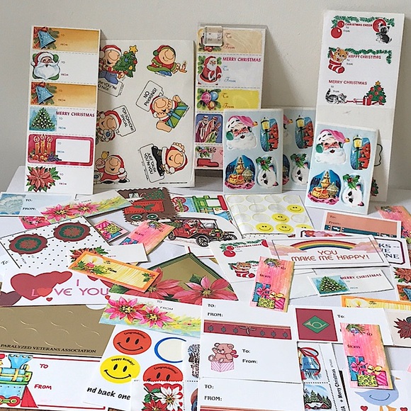 Other | Stickers And Gift Tags Vintage 196 To 2000 | Poshmark